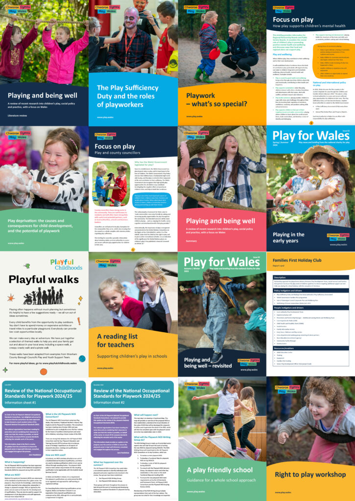 Play Wales 2024 publications - Play Wales